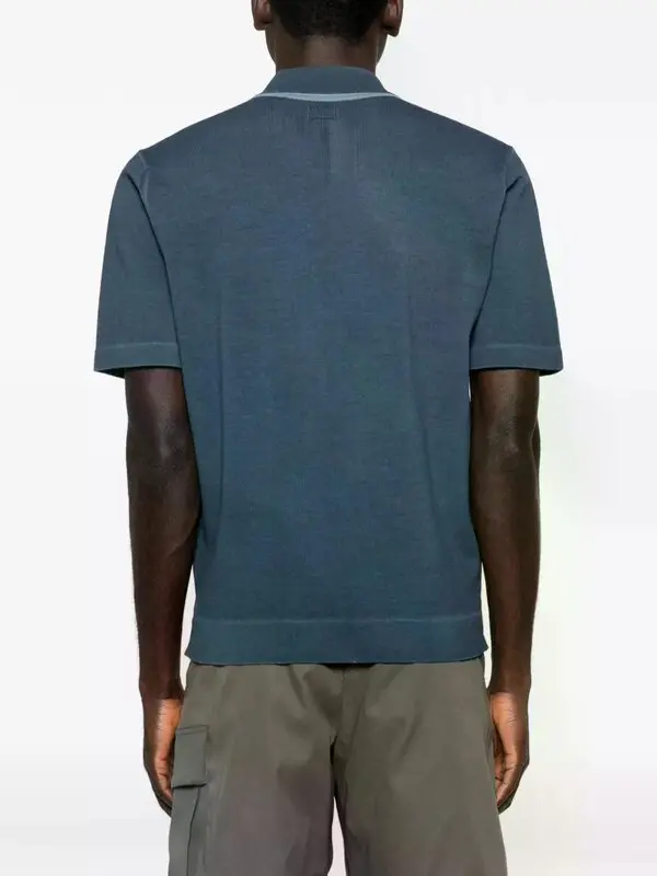 C.P. COMPANY Buttoned Polo Shirt - Blue