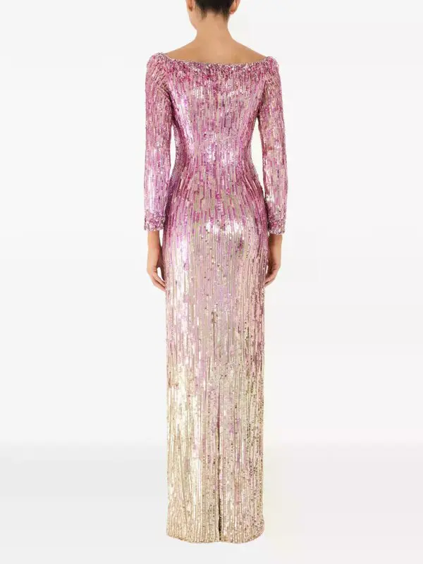 Jenny Packham Marnie Sequin Maxi Dress - Neutrals