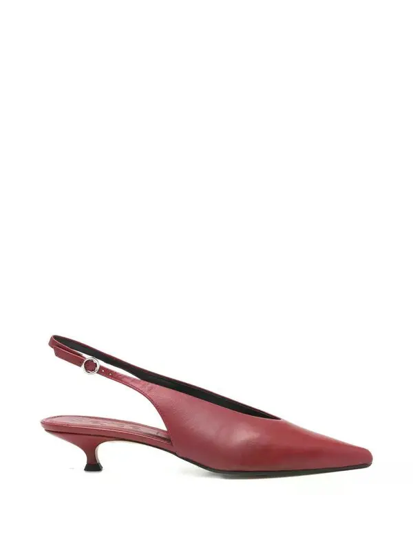 AeydĒ Camila Slingback Pointed Pumps - Red