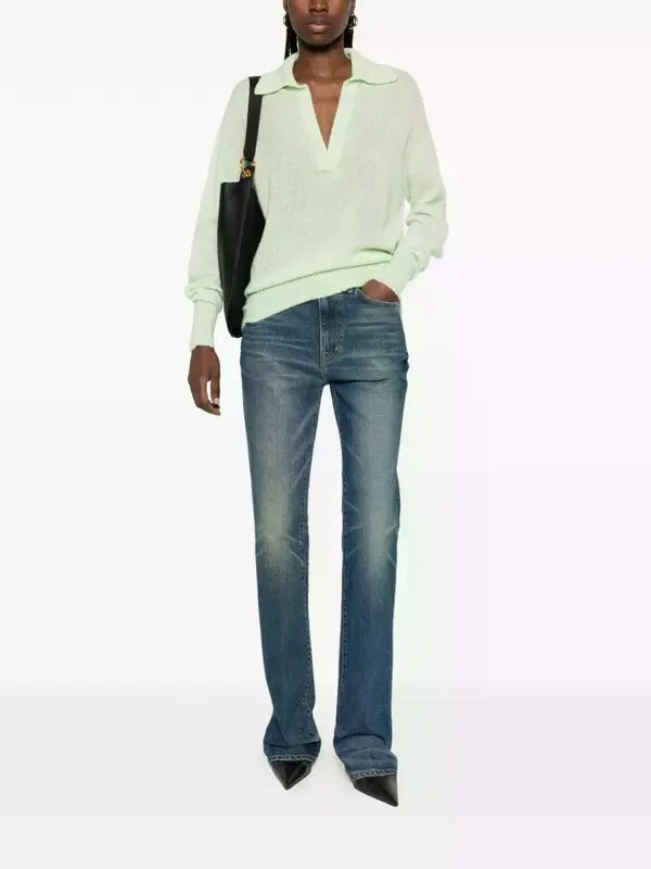 TOM FORD Washed Indigo Straight Leg Trousers