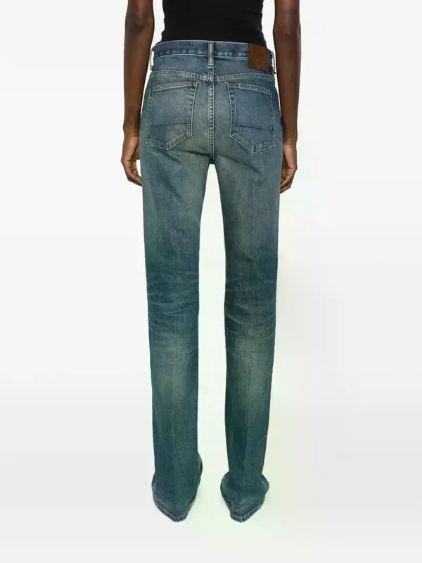 TOM FORD Washed Indigo Straight Leg Trousers