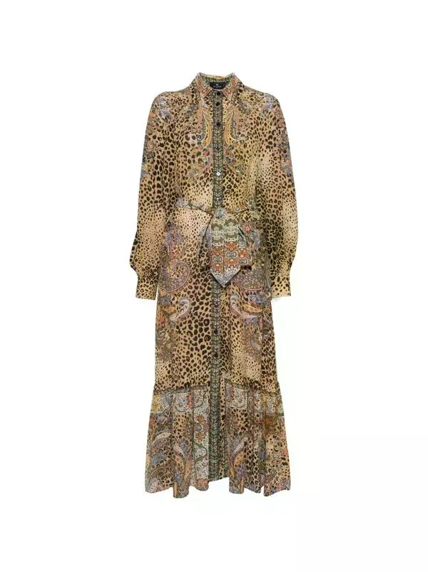 Etro Paisley Animal-print Midi Dress