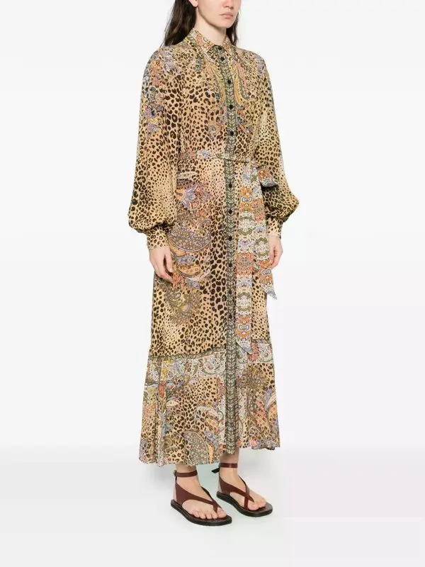 Etro Paisley Animal-print Midi Dress
