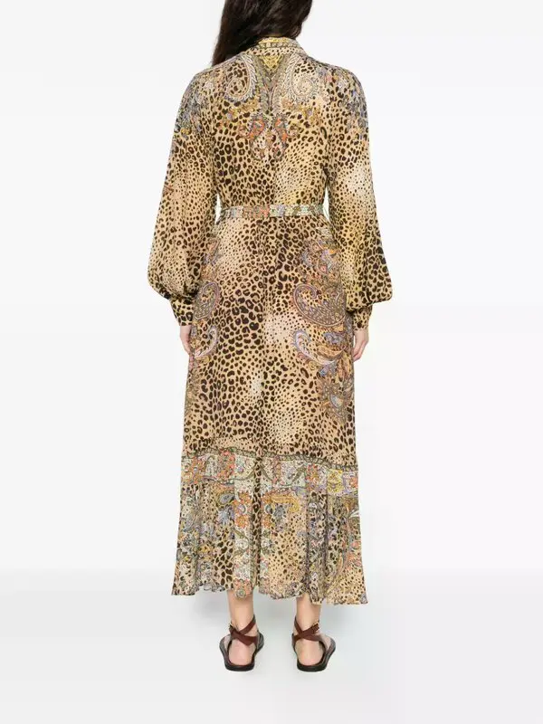 Etro Paisley Animal-print Midi Dress