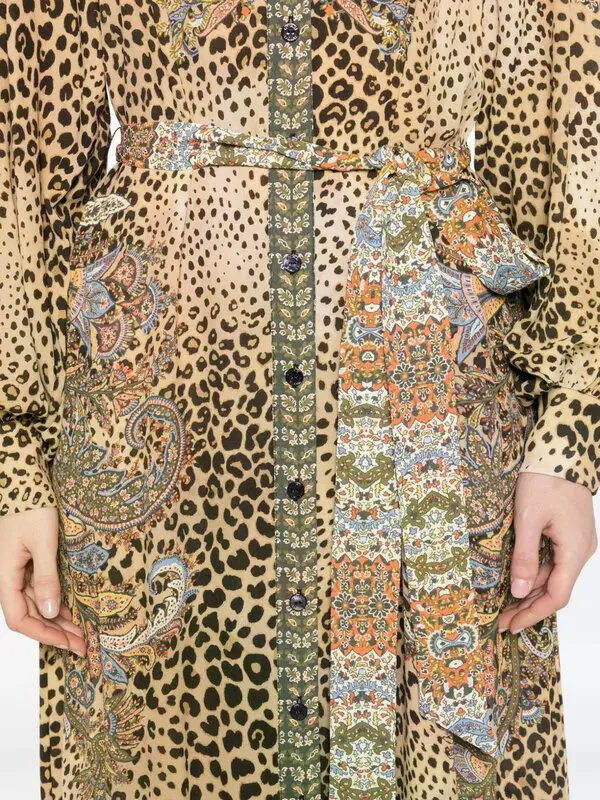 Etro Paisley Animal-print Midi Dress