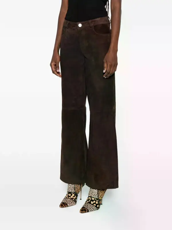 Nour Hammour Milo Suede Trousers