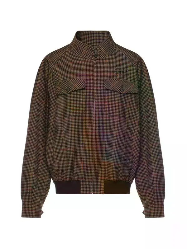 Miu Miu Checked Zip-front Jacket