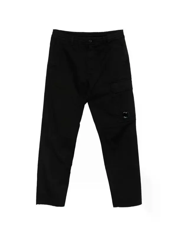 C.P. COMPANY Elasticated-waistband Cargo Pants - Black
