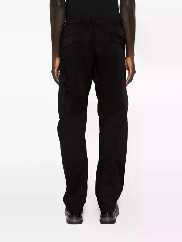 C.P. COMPANY Elasticated-waistband Cargo Pants - Black