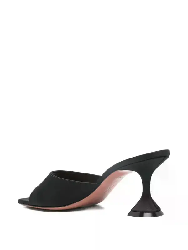 Amina Muaddi Lupita Square-toe Sandals - Black