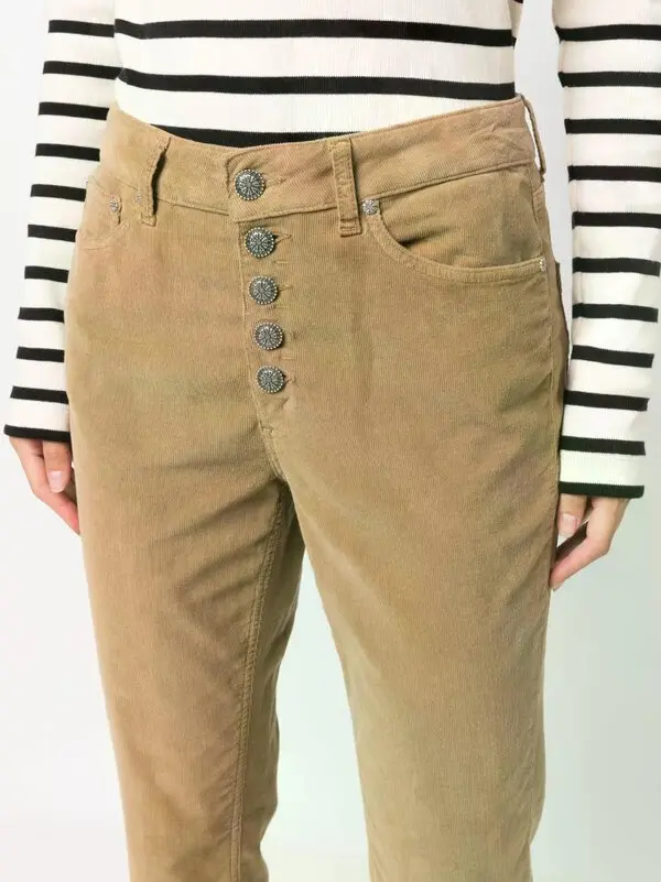 DONDUP Mid-rise Cropped Trousers