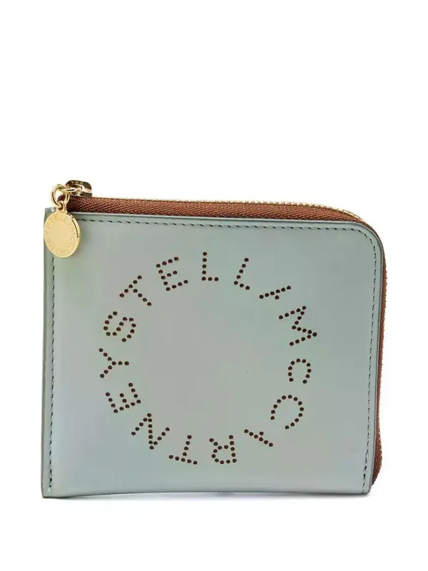 Stella McCartney Perforated Logo Wallet - Blue