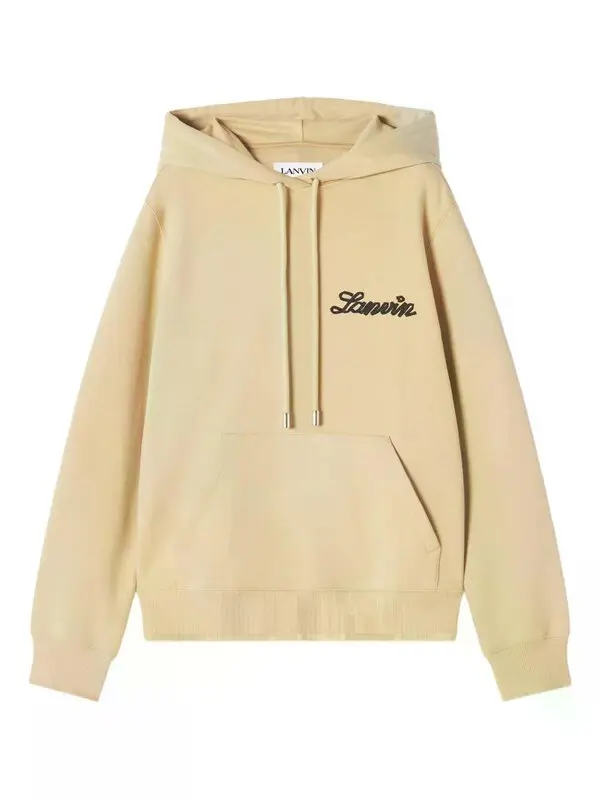 LANVIN Logo-detail Hooded Sweatshirt