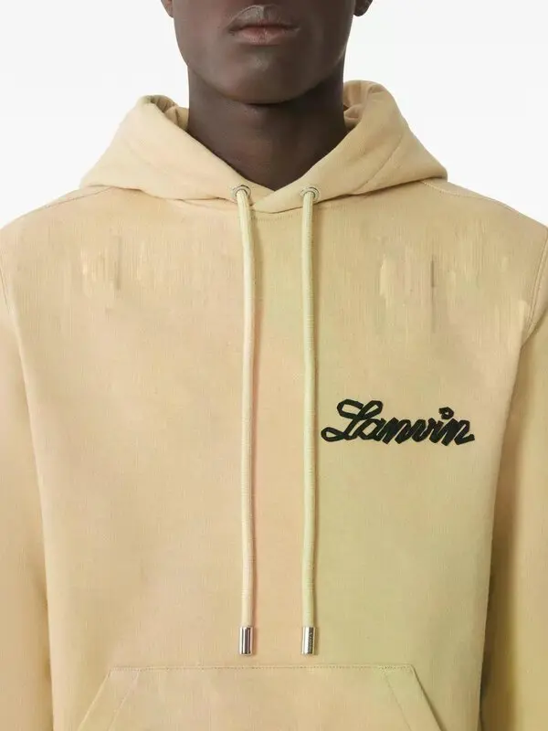 LANVIN Logo-detail Hooded Sweatshirt