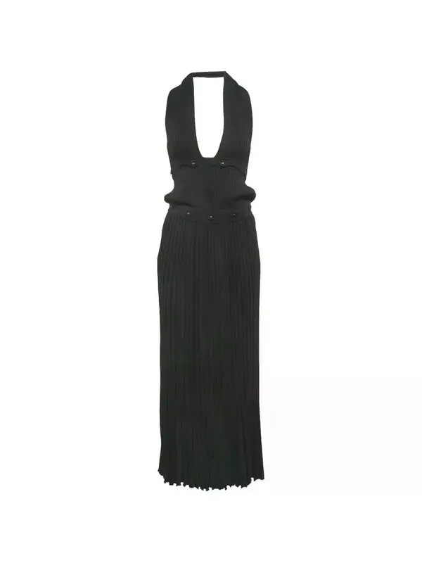 Christopher Esber Knitted Halterneck Midi Dress