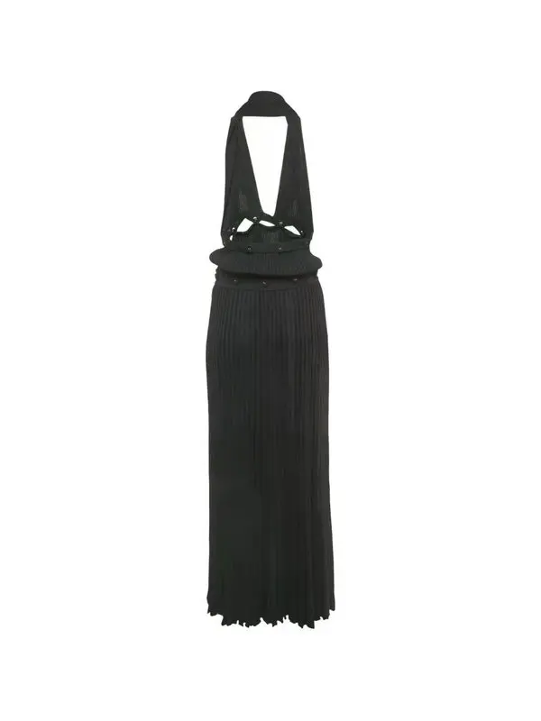 Christopher Esber Knitted Halterneck Midi Dress
