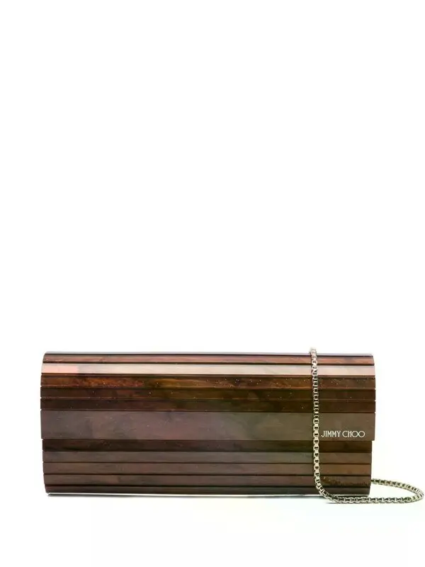 JIMMY CHOO Rectangle Clutch Bag - Brown