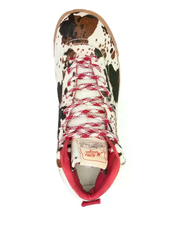 AUTRY Animal Print Lace-up Boots - Brown