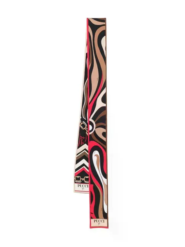 Emilio Pucci Istrice Marmo-print Silk Scarf