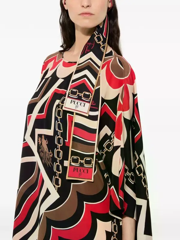 Emilio Pucci Istrice Marmo-print Silk Scarf