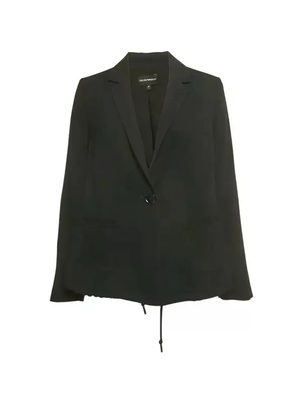 Emporio Armani Crepe Jacket With Elasticated Waist