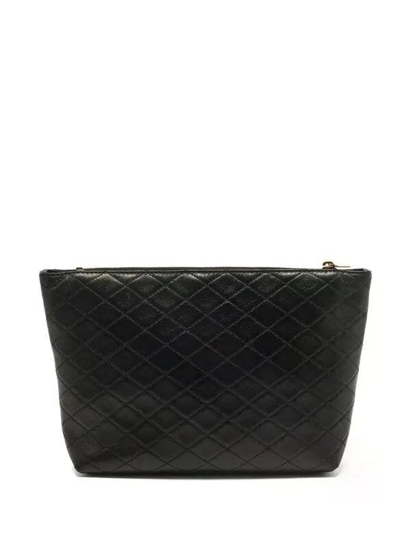 Saint Laurent Gaby Leather Cosmetic Pouch
