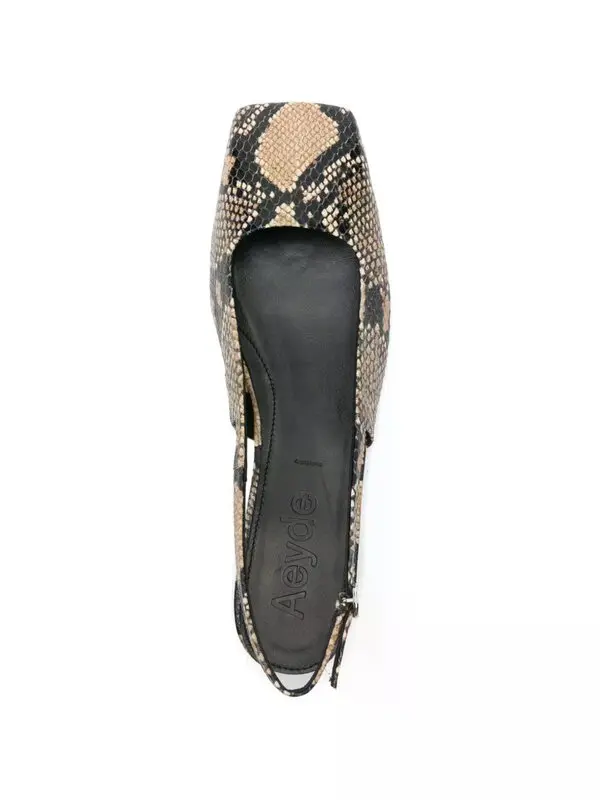 AeydĒ Liya Snake Print Pumps