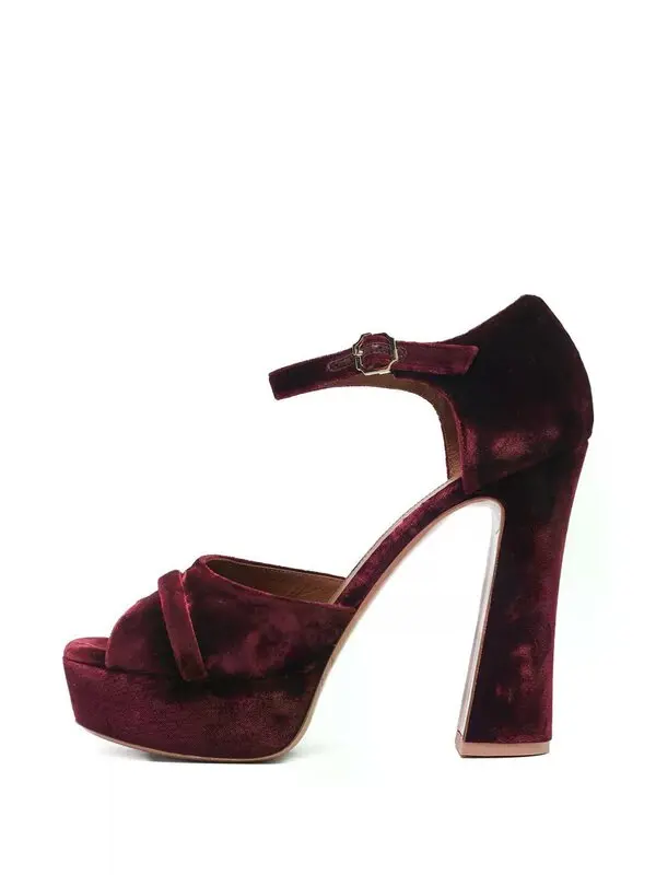 MALONE SOULIERS Velvet Platform Sandals