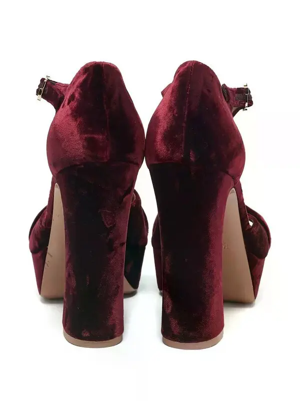 MALONE SOULIERS Velvet Platform Sandals