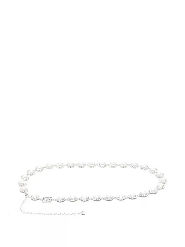 Magda Butrym Pearl-crystal Chain Belt - Silver