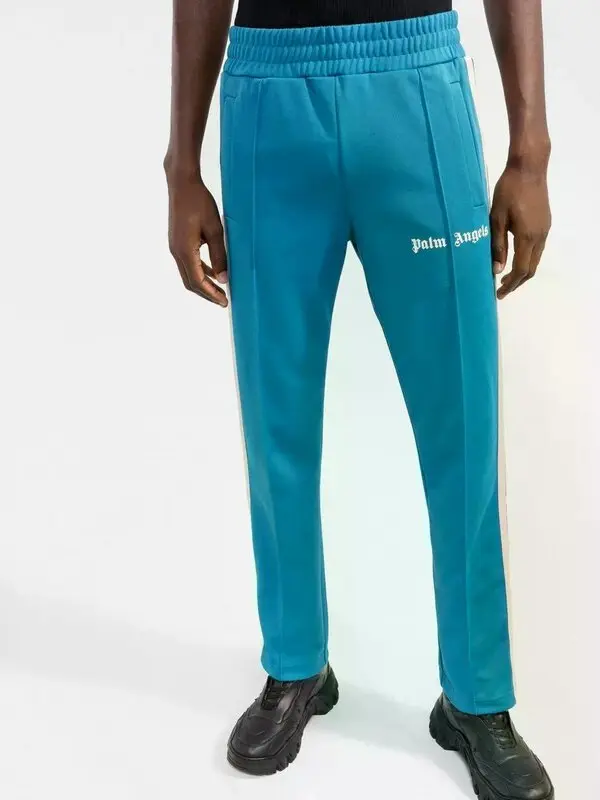 Palm Angels Logo-print Striped Track Pants