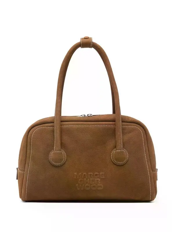 MARGESHERWOOD Embossed-logo Tote Bag - Brown