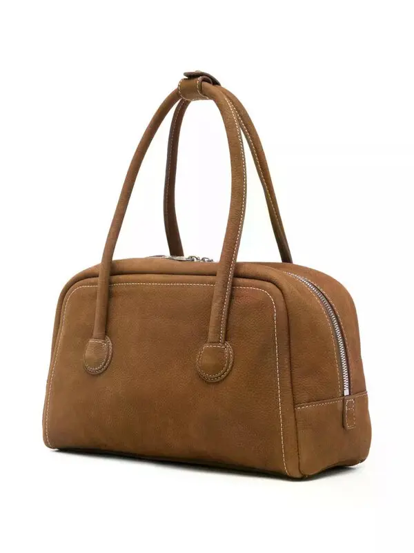 MARGESHERWOOD Embossed-logo Tote Bag - Brown