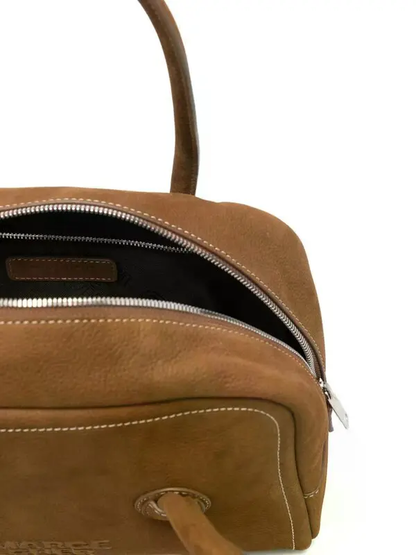 MARGESHERWOOD Embossed-logo Tote Bag - Brown