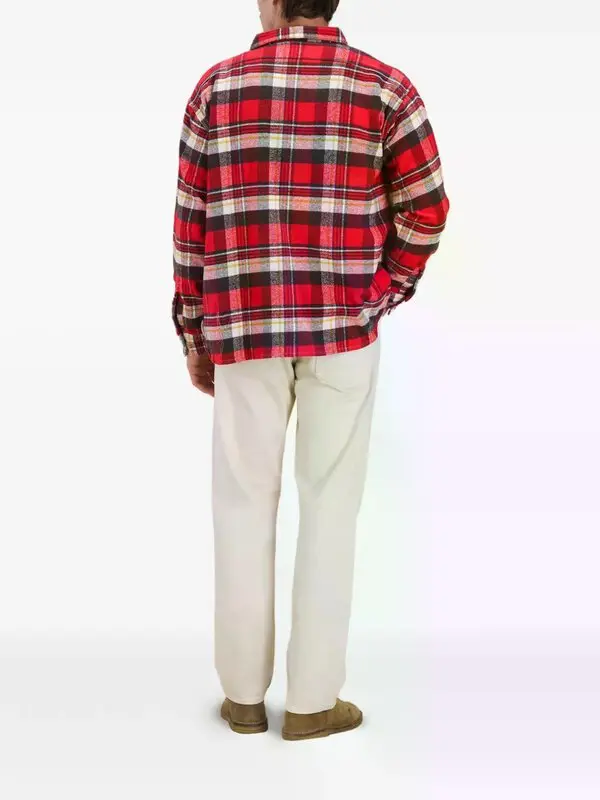 FORTELA Mescal Plaid Patch-pocket Shirt - Red
