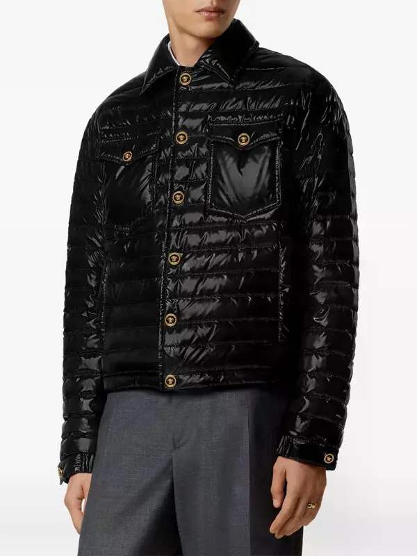 Versace Buttoned Quilted Jacket