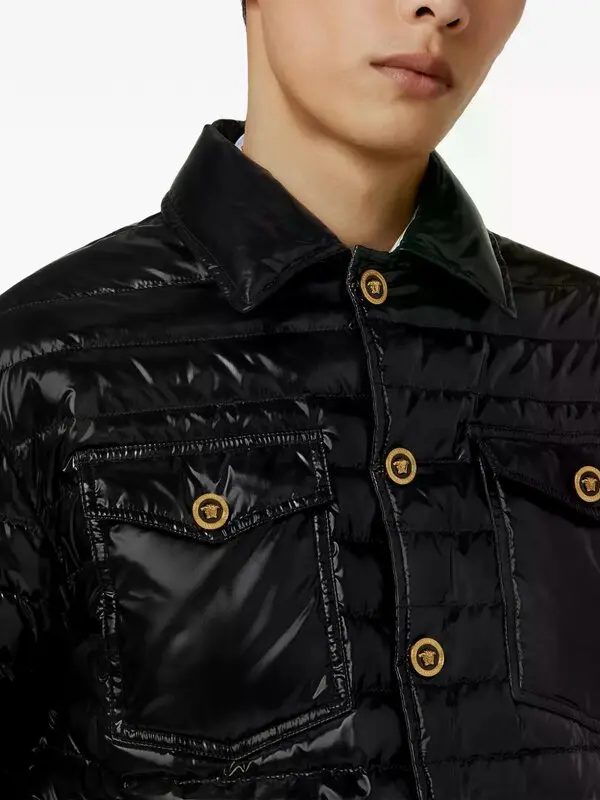 Versace Buttoned Quilted Jacket