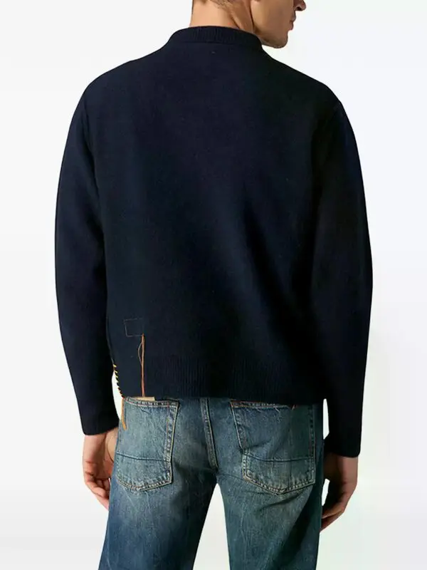 FORTELA Yale Zipped Collar Knitted Sweater