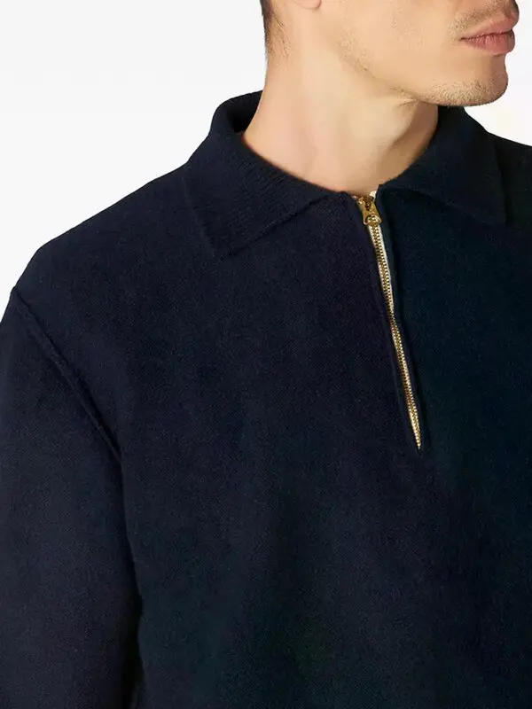 FORTELA Yale Zipped Collar Knitted Sweater