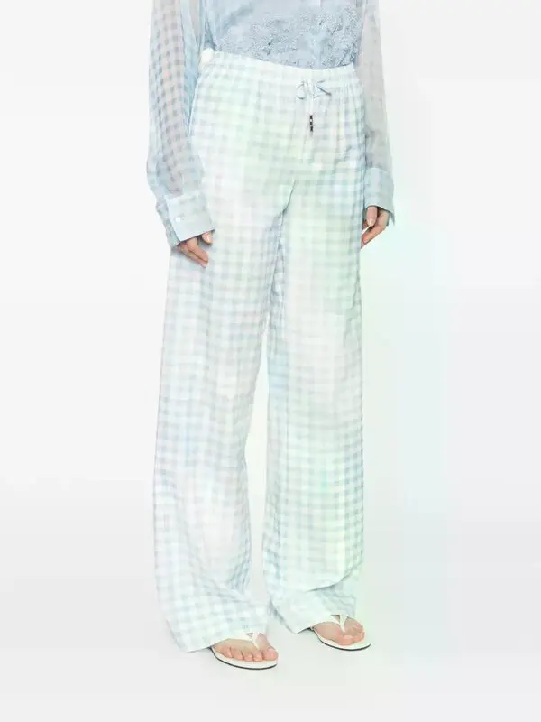 Ermanno Scervino Gingham Trousers - White