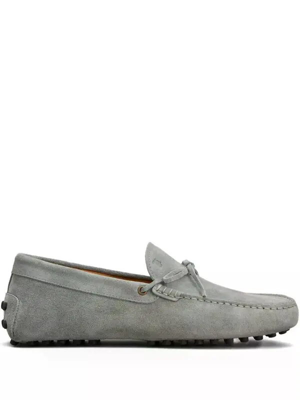 TOD'S Suede Boat Shoes - Grey