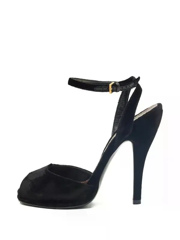 Gucci Ankle-strap Peep-toe Stiletto Sandals