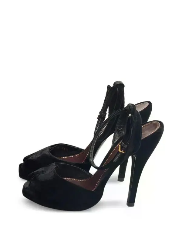 Gucci Ankle-strap Peep-toe Stiletto Sandals
