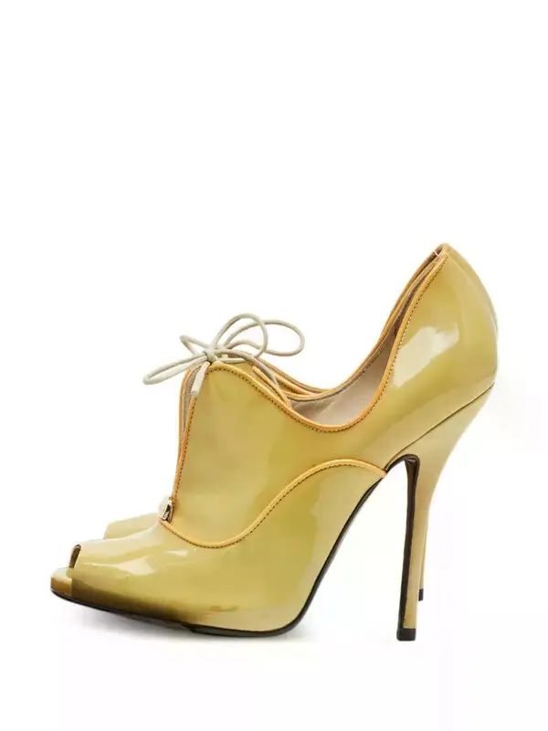 Gucci Open-toe Leather Stiletto Boots