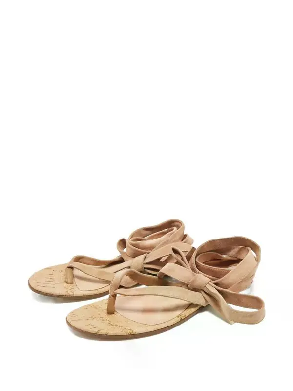 GIANVITO ROSSI Suede Tie-fastening Sandals