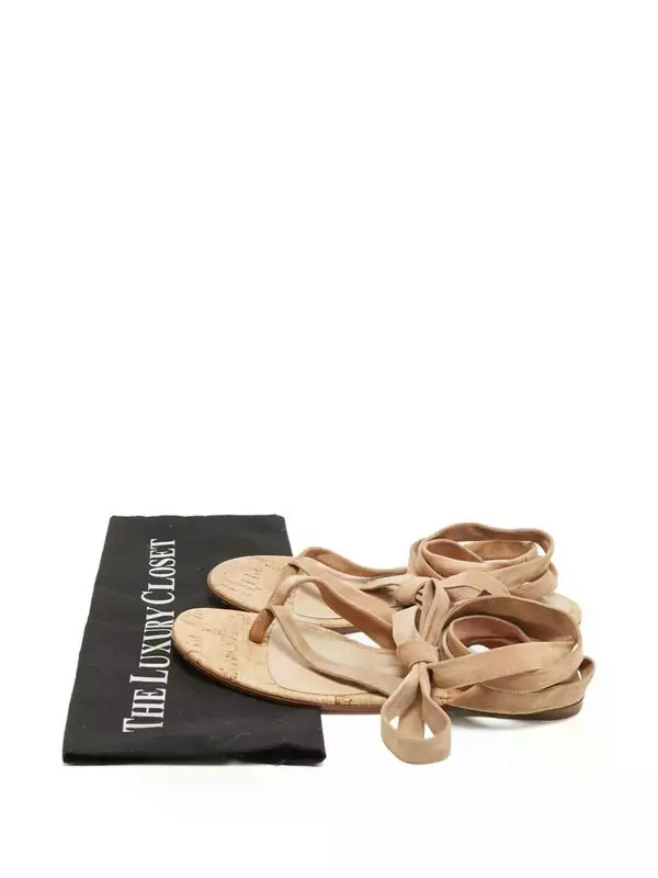 GIANVITO ROSSI Suede Tie-fastening Sandals