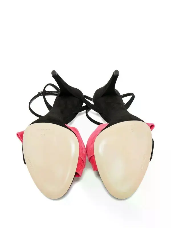 Miu Miu Suede Bow Stiletto Sandals