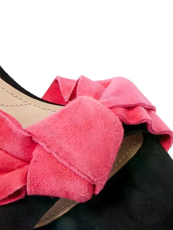 Miu Miu Suede Bow Stiletto Sandals