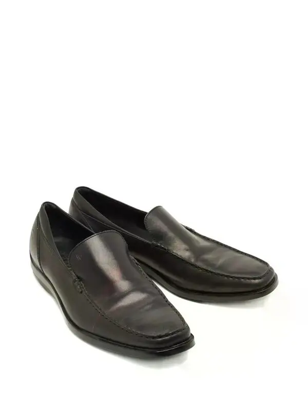 TOD'S Penny Leather Loafers - Black