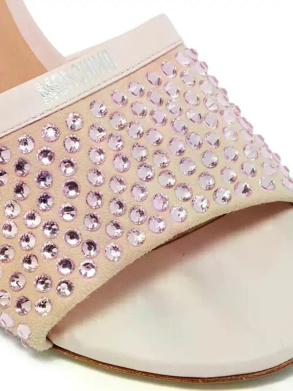 Moschino Crystal-embellished Stiletto Sandals